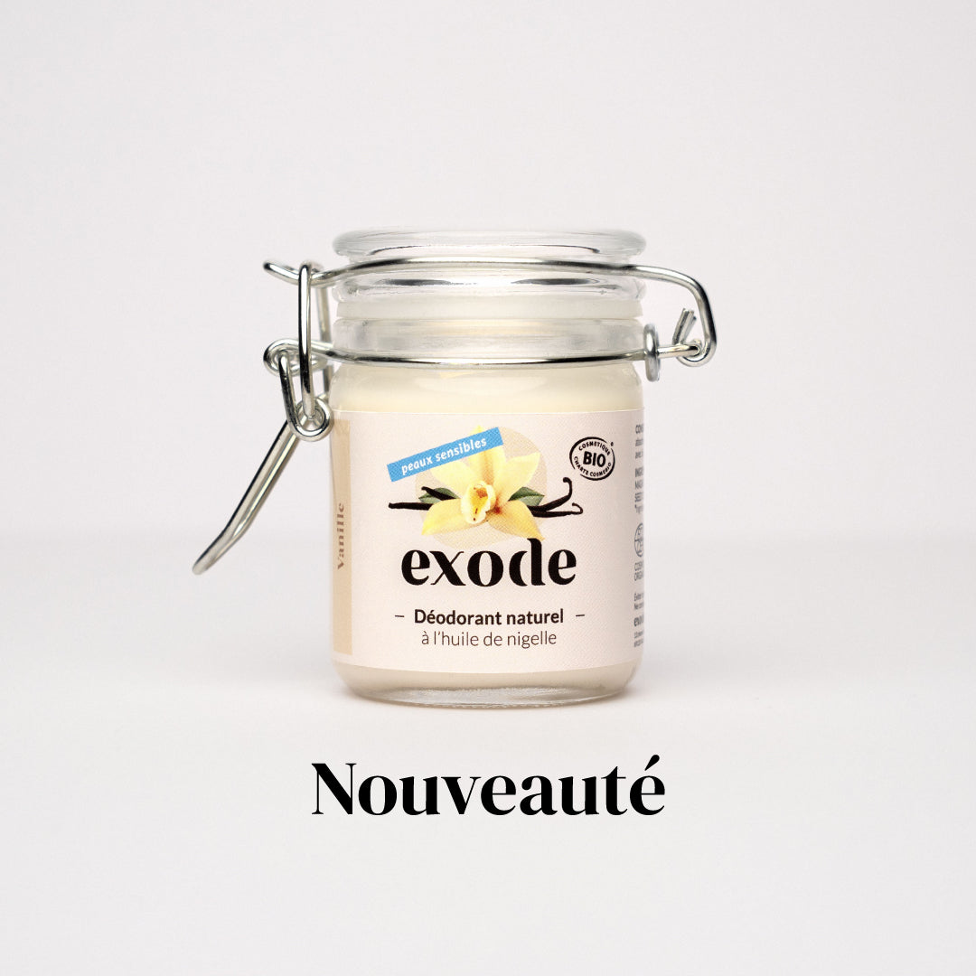 Déodorant Peau Sensible - Vanille - À l'huile de nigelle – Exode naturel
